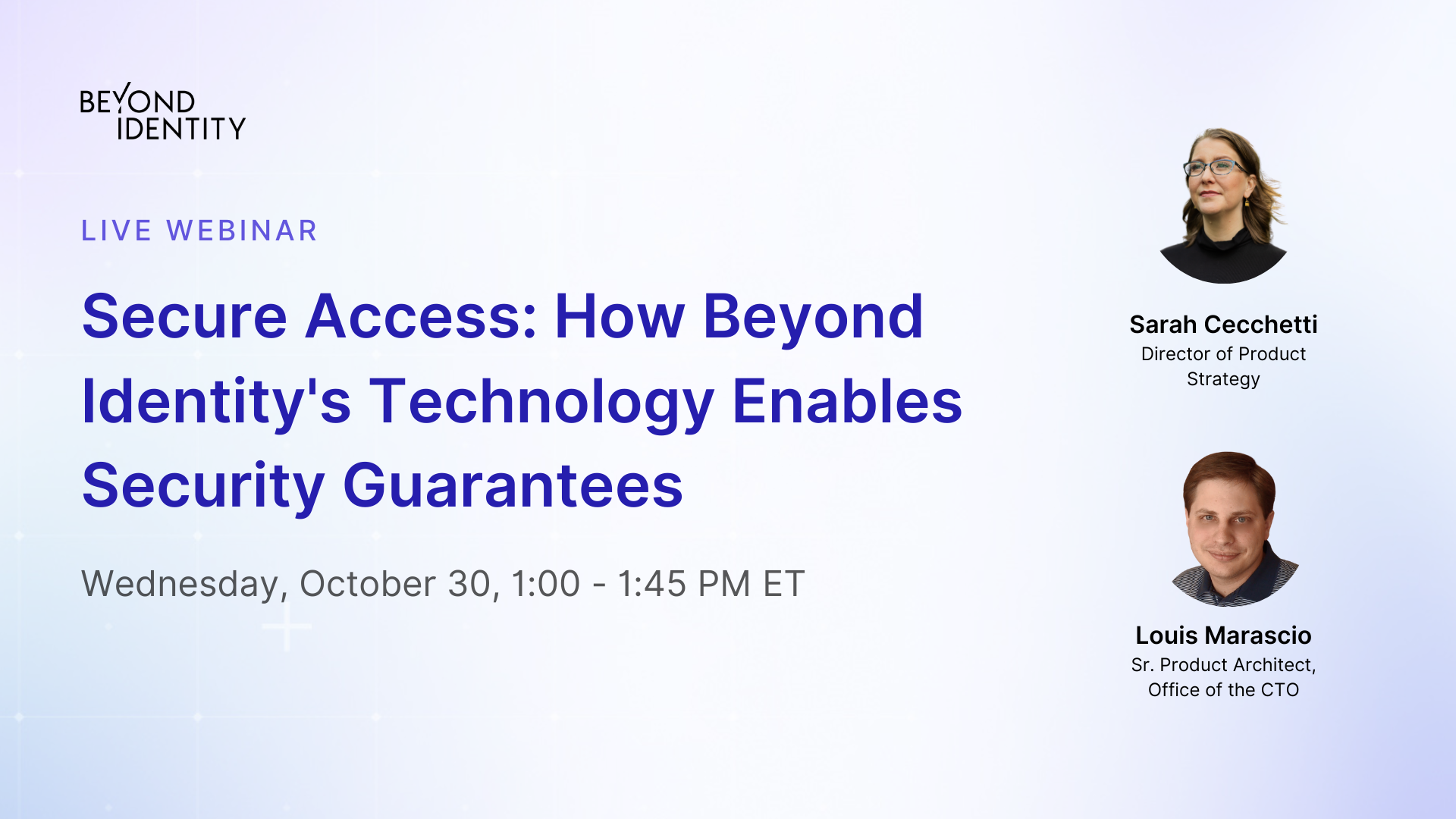 Secure Access Webinar | Beyond Identity